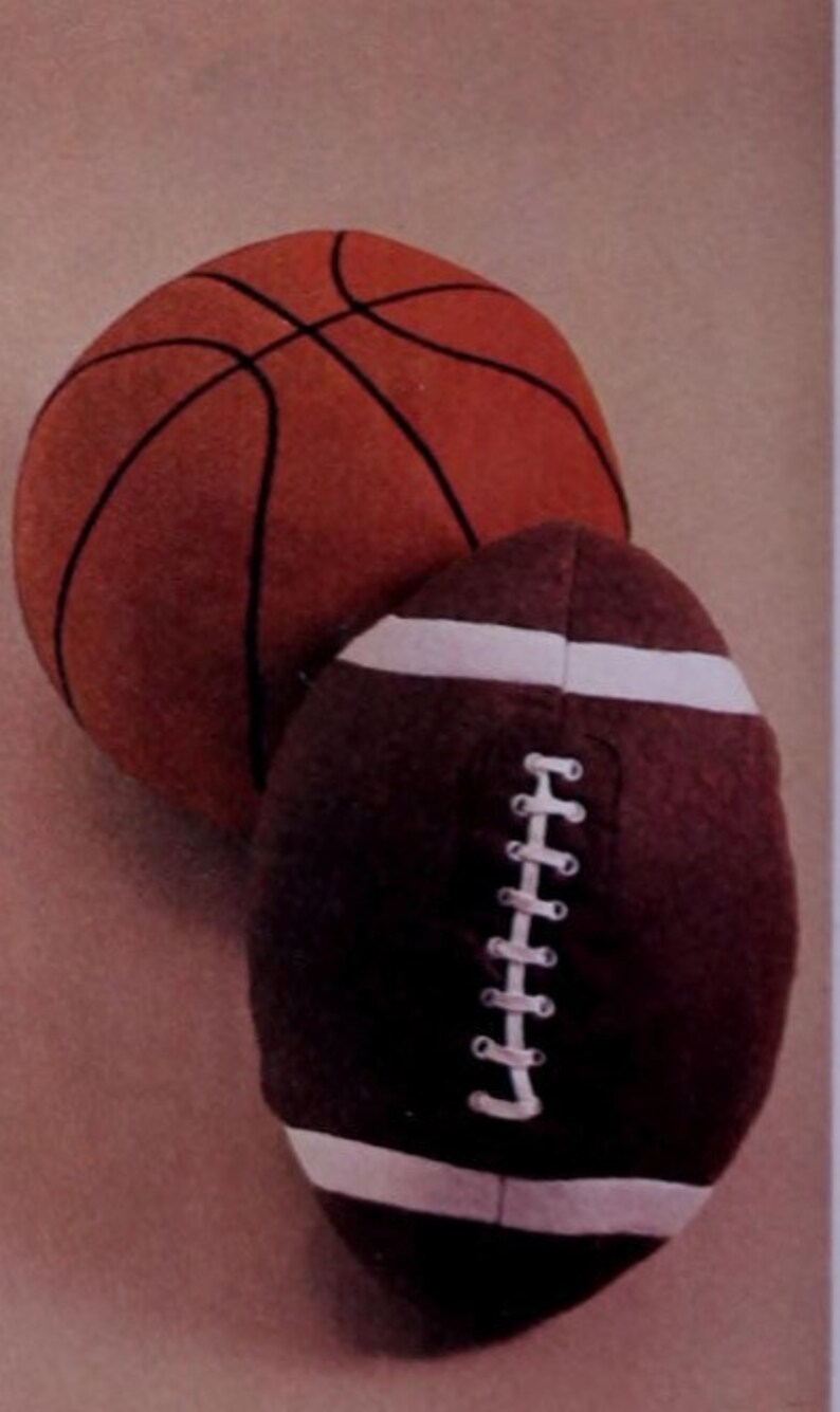Super-cute Vintage Patterns to Make a Adorable Football and Basketball ...