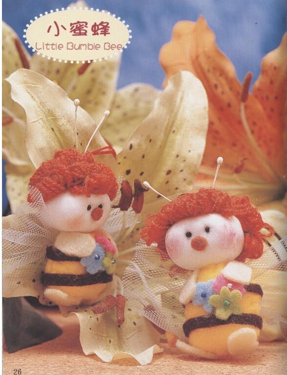 Super-cute Vintage Patterns to Make a Adorable Little-felt-cuties-felt ...
