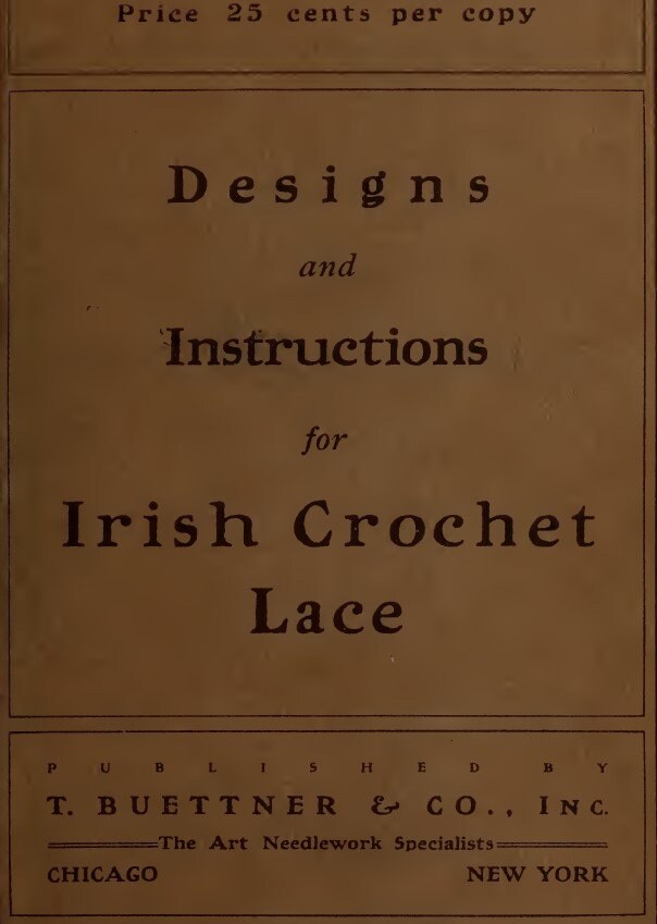 Patterns / PDF /instant Download the Irish Crochet Book - Etsy