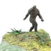 Diorama Bigfoot and Surprised Woman: HO Scale Sasquatch Tiny Miniature ...