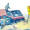 Diorama Model Railroad Wrecked Locomotive Great Northern: HO Scale ...