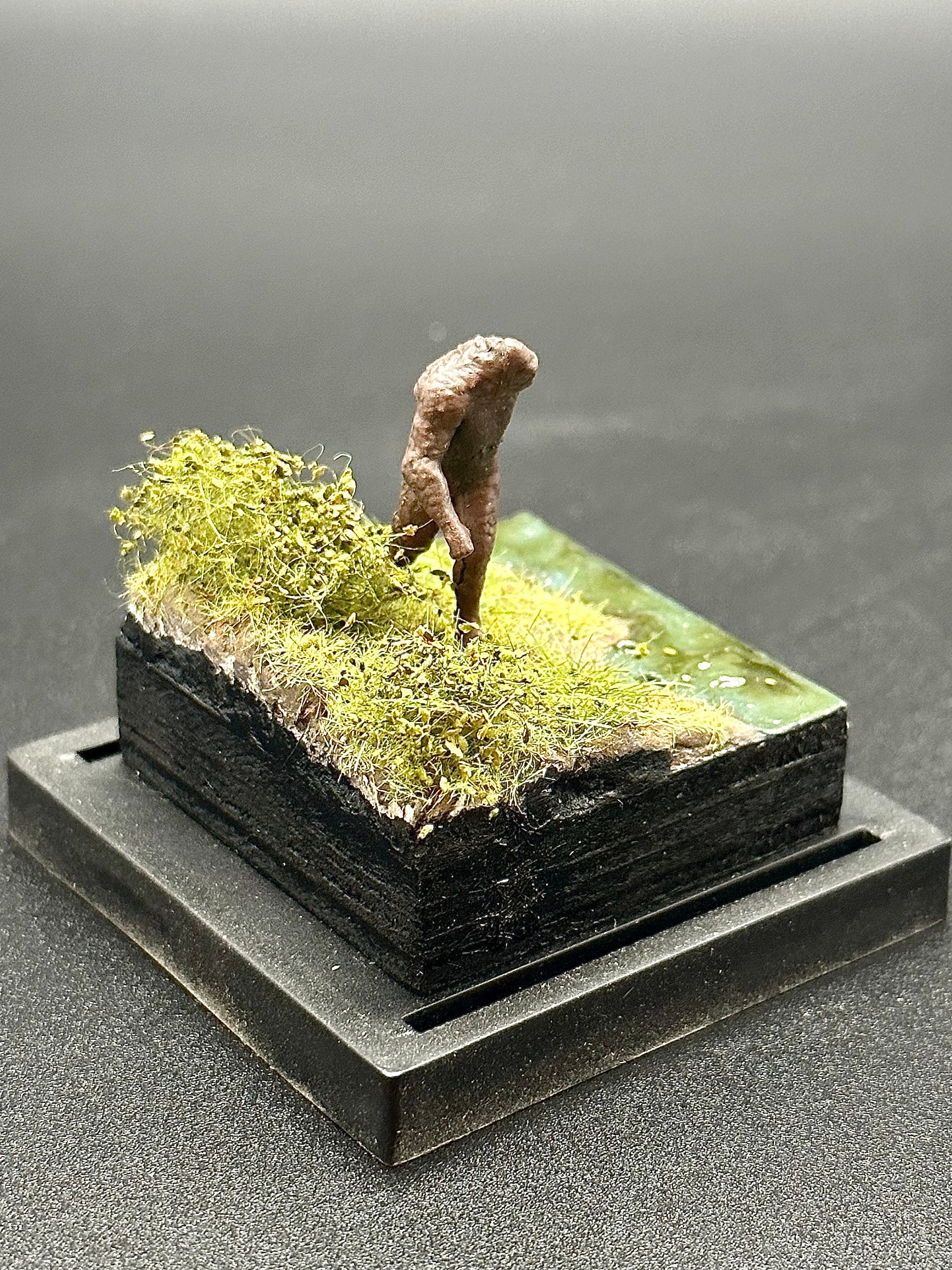 Diorama Bigfoot at the Waters Edge: Cryptos Tiny Miniature HO Scale ...
