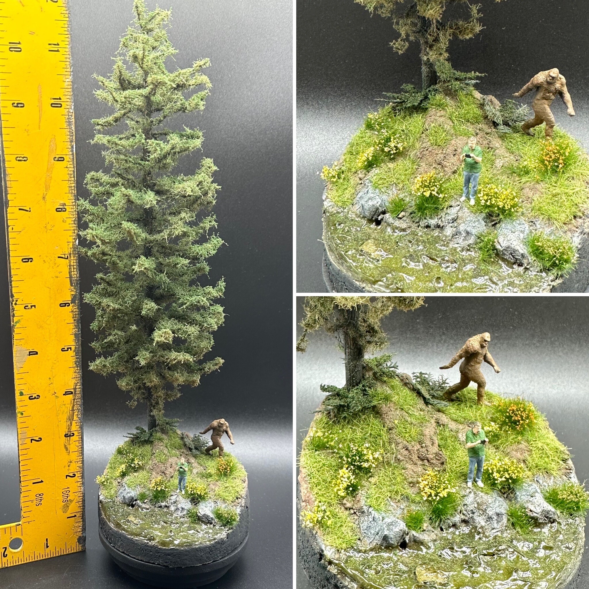 Diorama Bigfoot and the Cellphone: HO Scale Model Cryptos Sasquatch ...