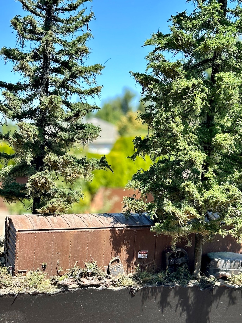 Handmade HO Scale Diorama: Old Boxcar, Forest Scene - Etsy