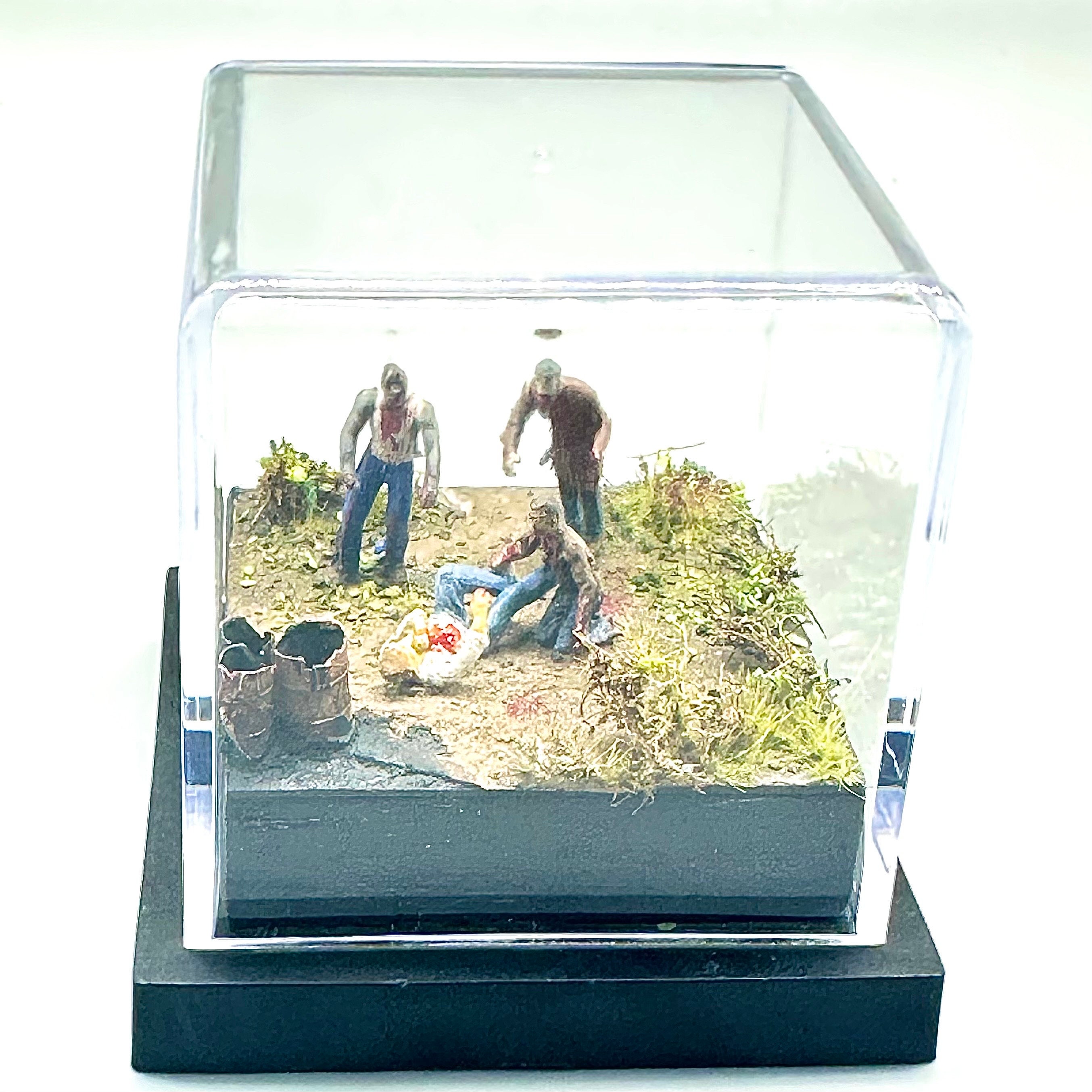Handmade HO Scale Zombie Diorama: Walking Dead Model Train Display - Etsy