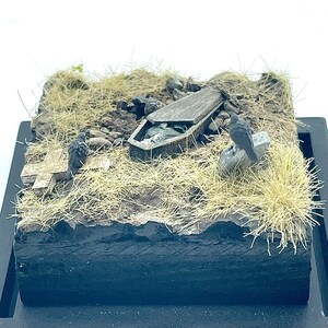 Diorama Forgotten Graveyard: Tiny Miniature HO Scale Model - Etsy