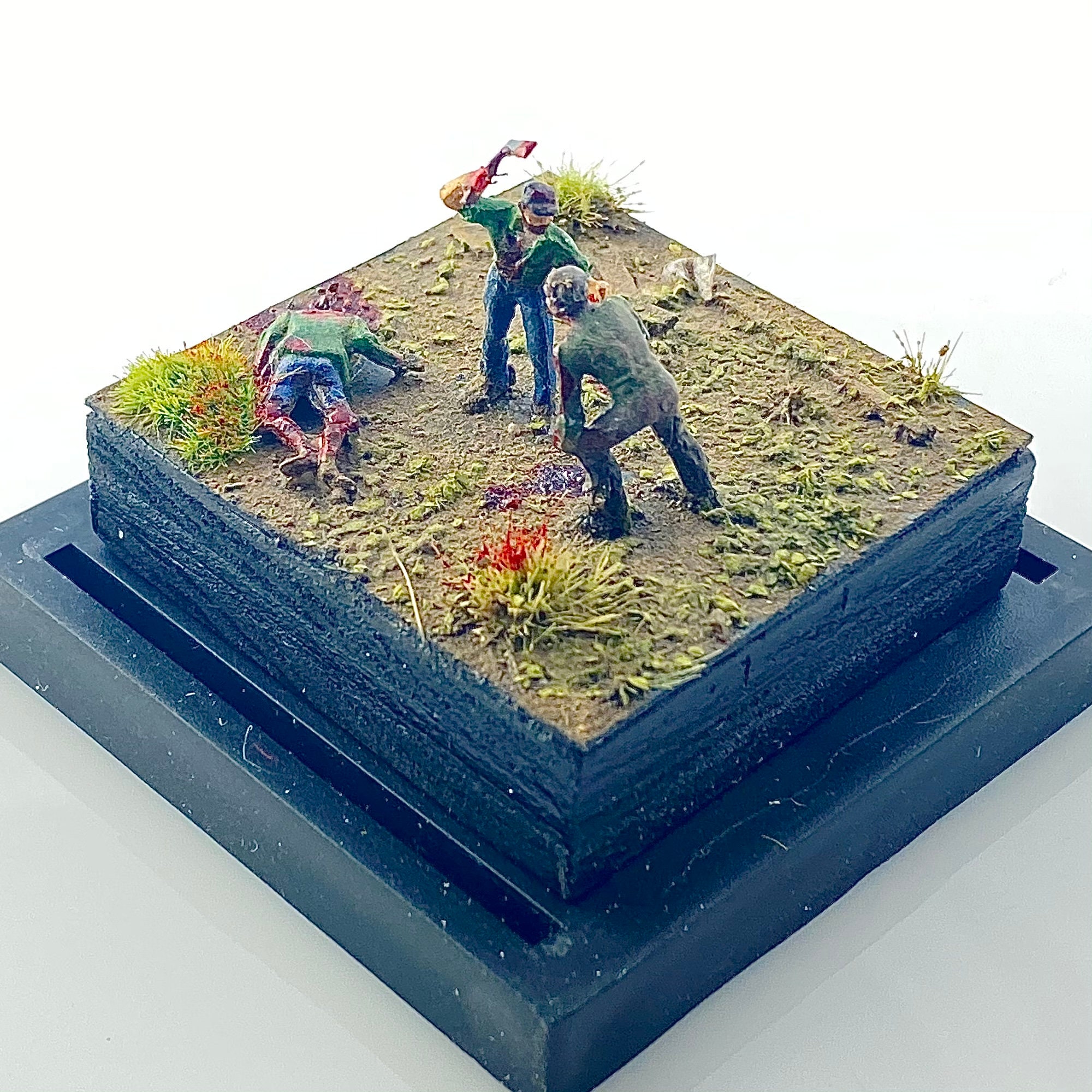 Diorama Zombie and Lumberjack: HO Scale Tiny Miniature Model - Etsy