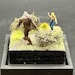 Diorama Bigfoot and Surprised Woman: HO Scale Sasquatch Tiny Miniature ...