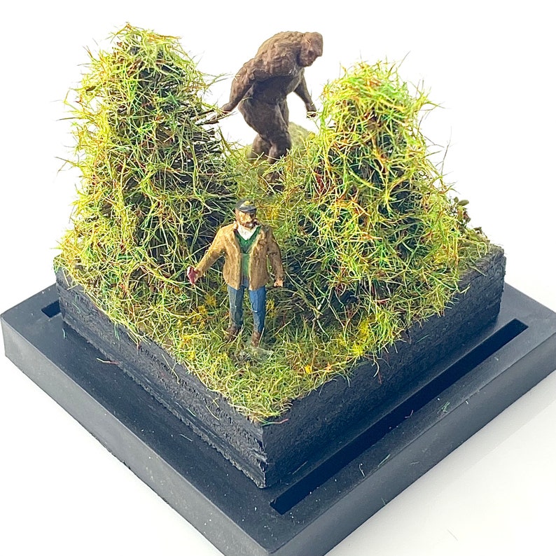 Diorama Bigfoot in the Woods With Darryl: HO Scale Sasquatch Tiny ...
