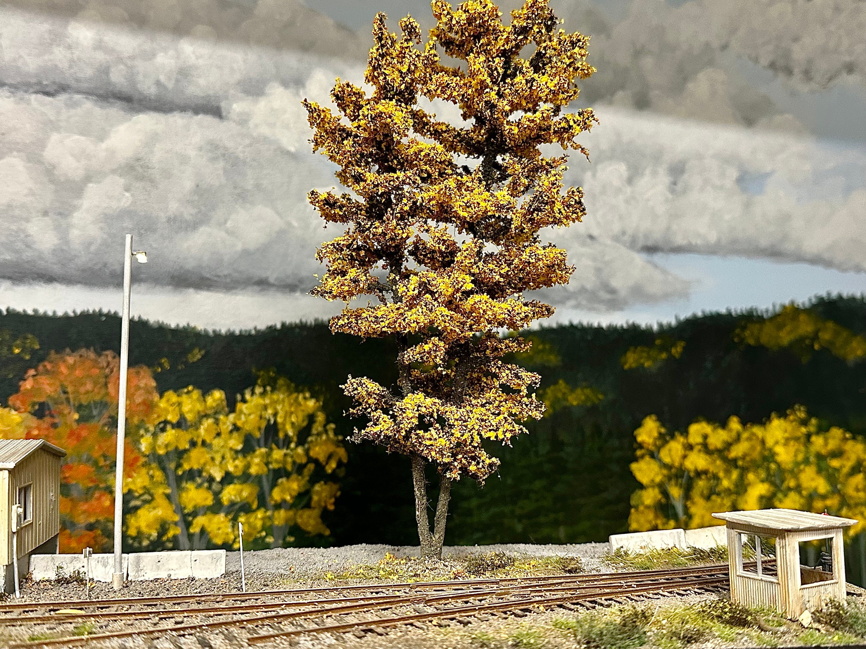 Diorama Model Railroad Yard Office: Autumn Shortline HO Scale Model ...