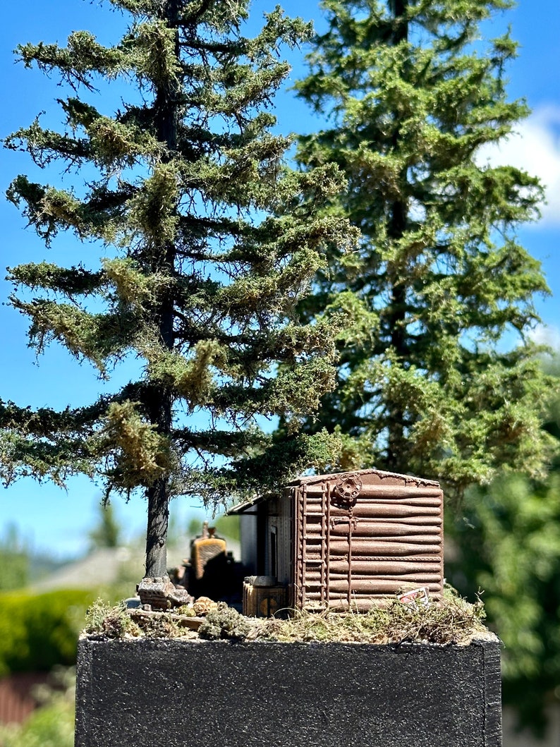 Handmade HO Scale Diorama: Old Boxcar, Forest Scene - Etsy