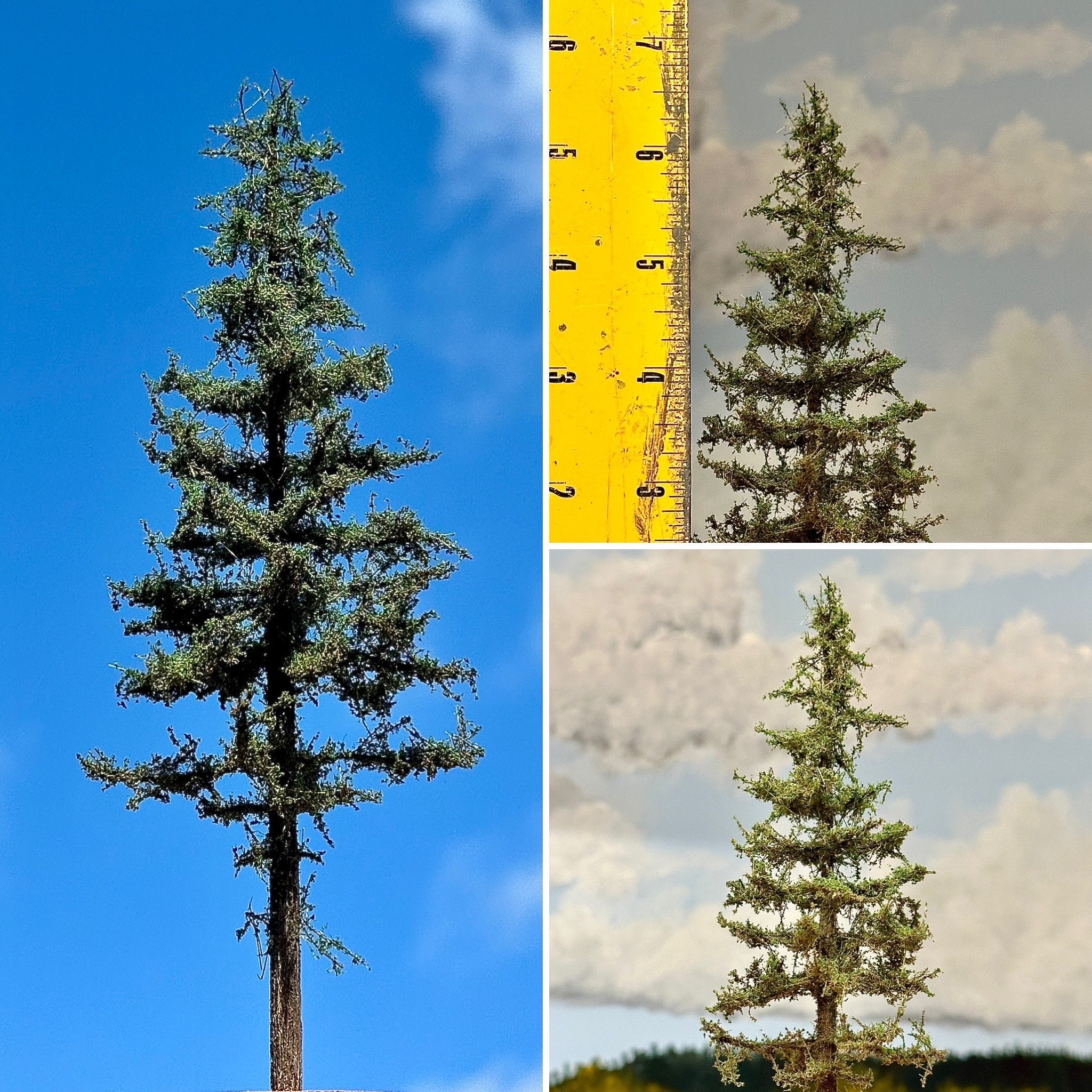 Handmade N Scale Evergreen Tree - 7" Model Railroad Diorama - Etsy