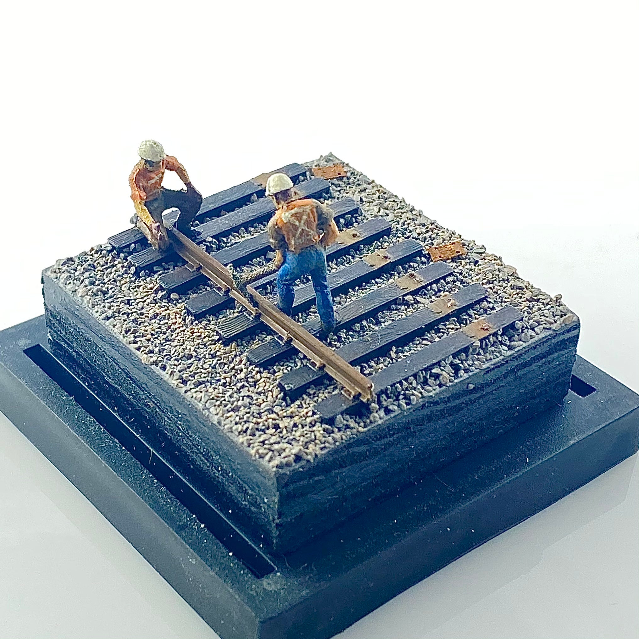 Diorama Model Railroad Workers Modern: HO Scale MOW Tiny Miniature ...