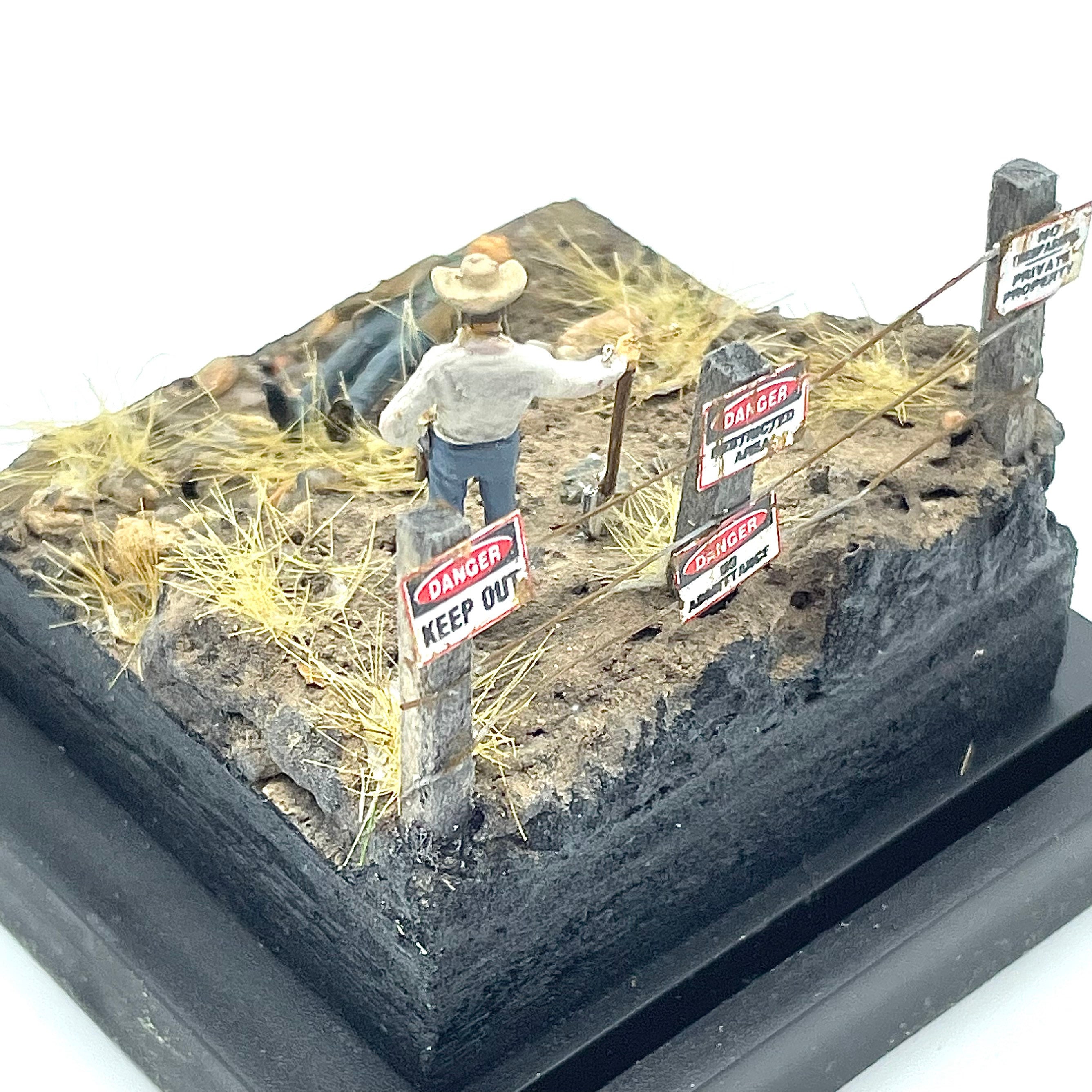 Diorama Trespassing, Seems Pretty Clear: HO Scale Model Train Railway ...