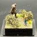 Diorama Bigfoot and Surprised Woman: HO Scale Sasquatch Tiny Miniature ...