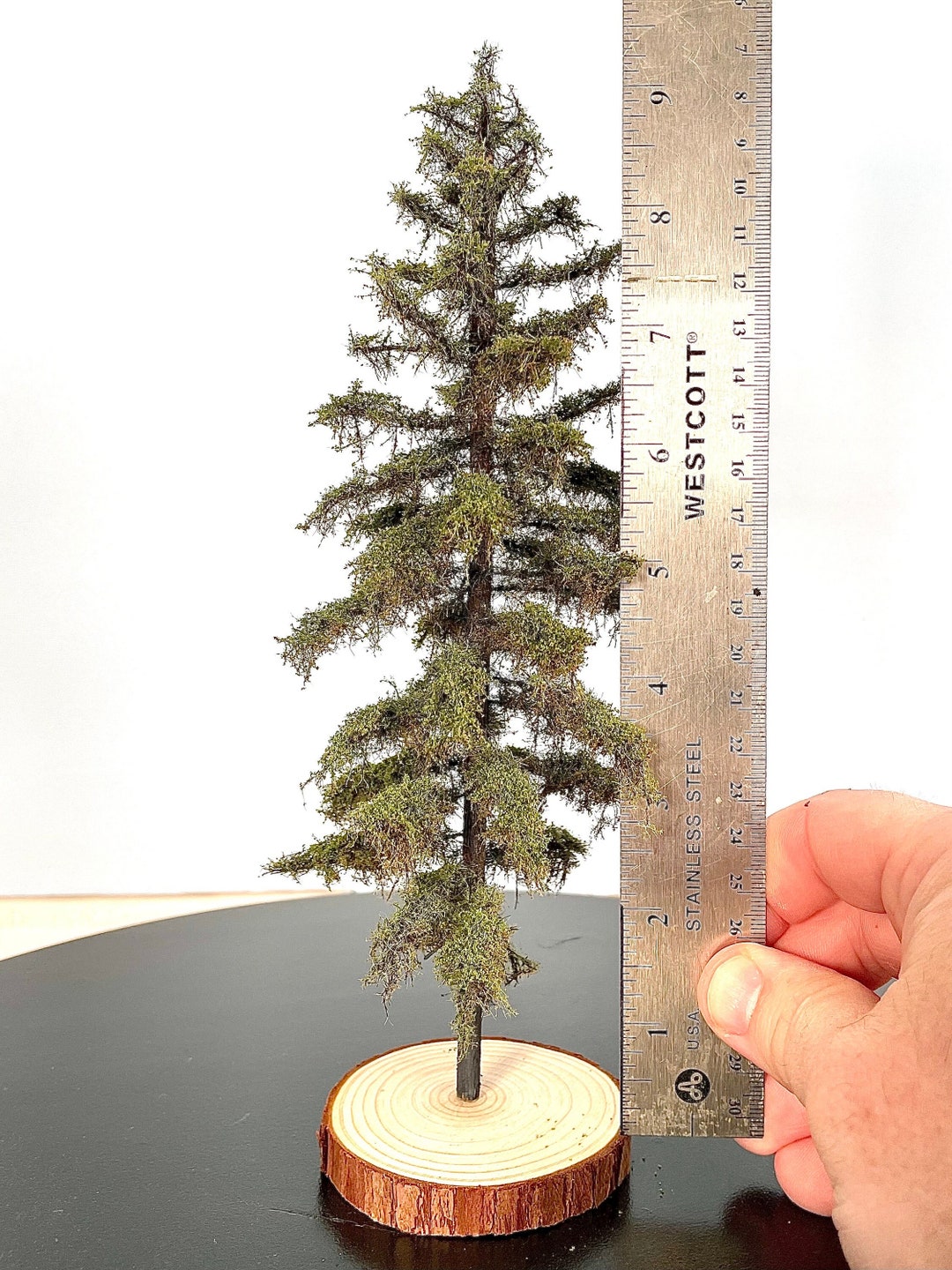 Model Tree 9.5 Fir Pine Conifer Handmade HO, N, O Scale Model Railroad ...