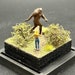 Diorama Bigfoot and Surprised Woman: HO Scale Sasquatch Tiny Miniature ...