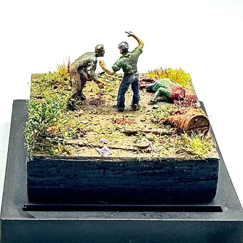 HO Scale Handmade Zombie Vs Lumberjack Diorama Model Train Display - Etsy