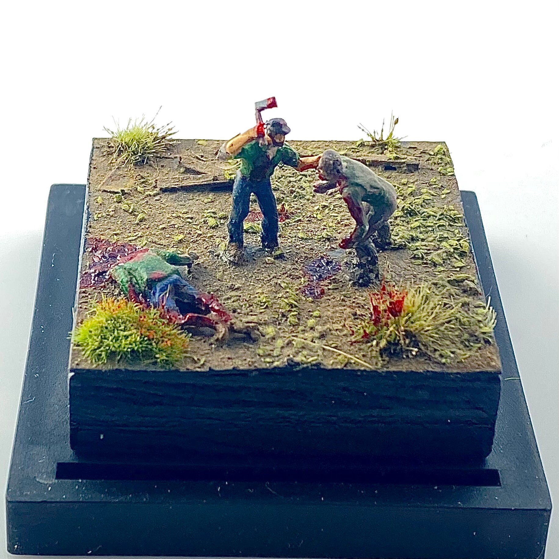 Diorama Zombie and Lumberjack: HO Scale Tiny Miniature Model - Etsy