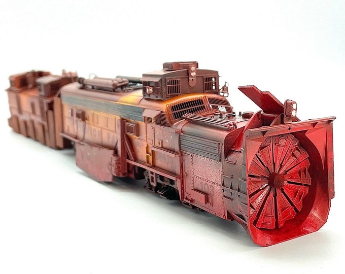 Diesel Locomotive HO Scale Zombie Apocalypse PLOW Train Operating. DC ...