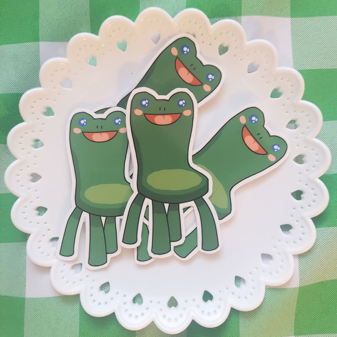 Froggy Chair Sticker ACNH - Etsy