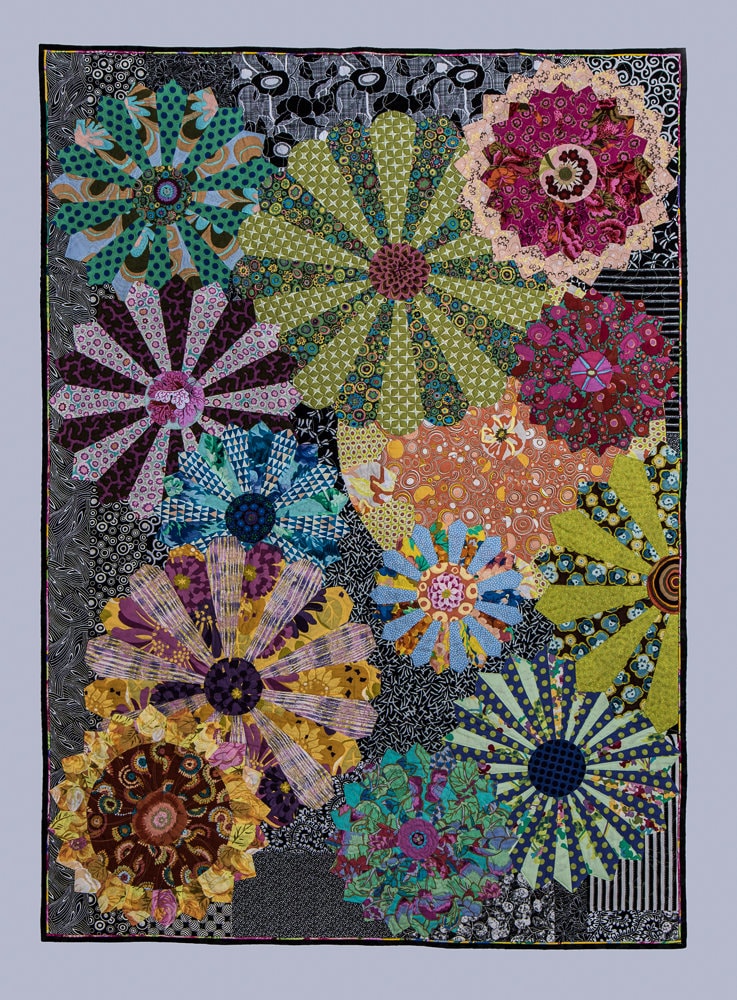 Midnight in the Garden With Friends Digital Pattern modern Quilt ...