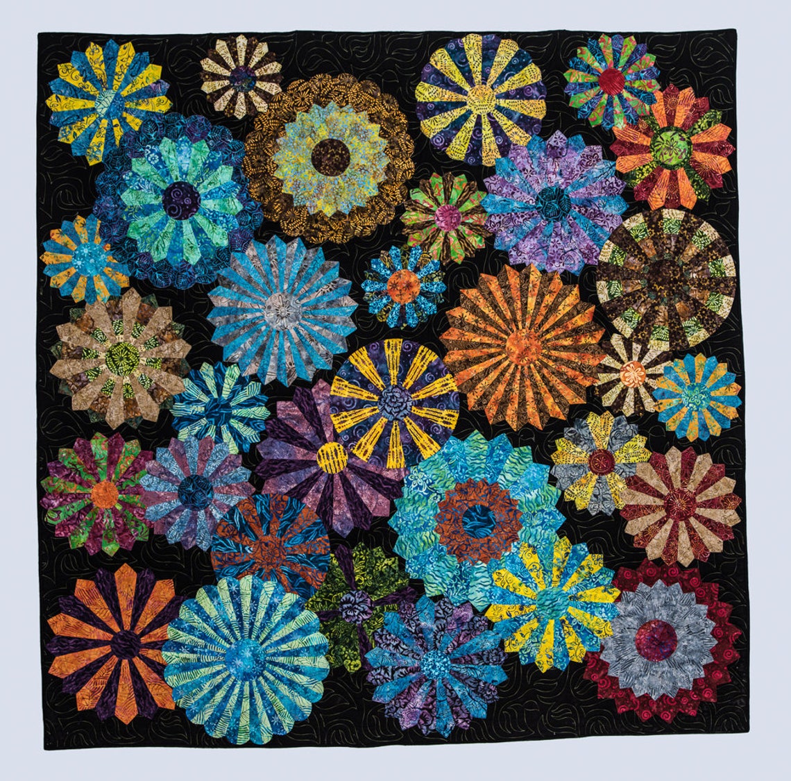 Midnight in the Garden With Friends Digital Pattern modern Quilt ...