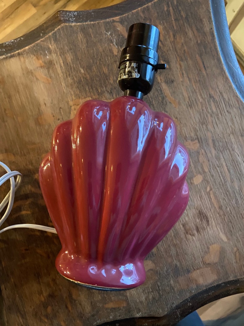 Vintage 1980s 80s Shell Clam Maroon Cranberry Deep Red - Etsy