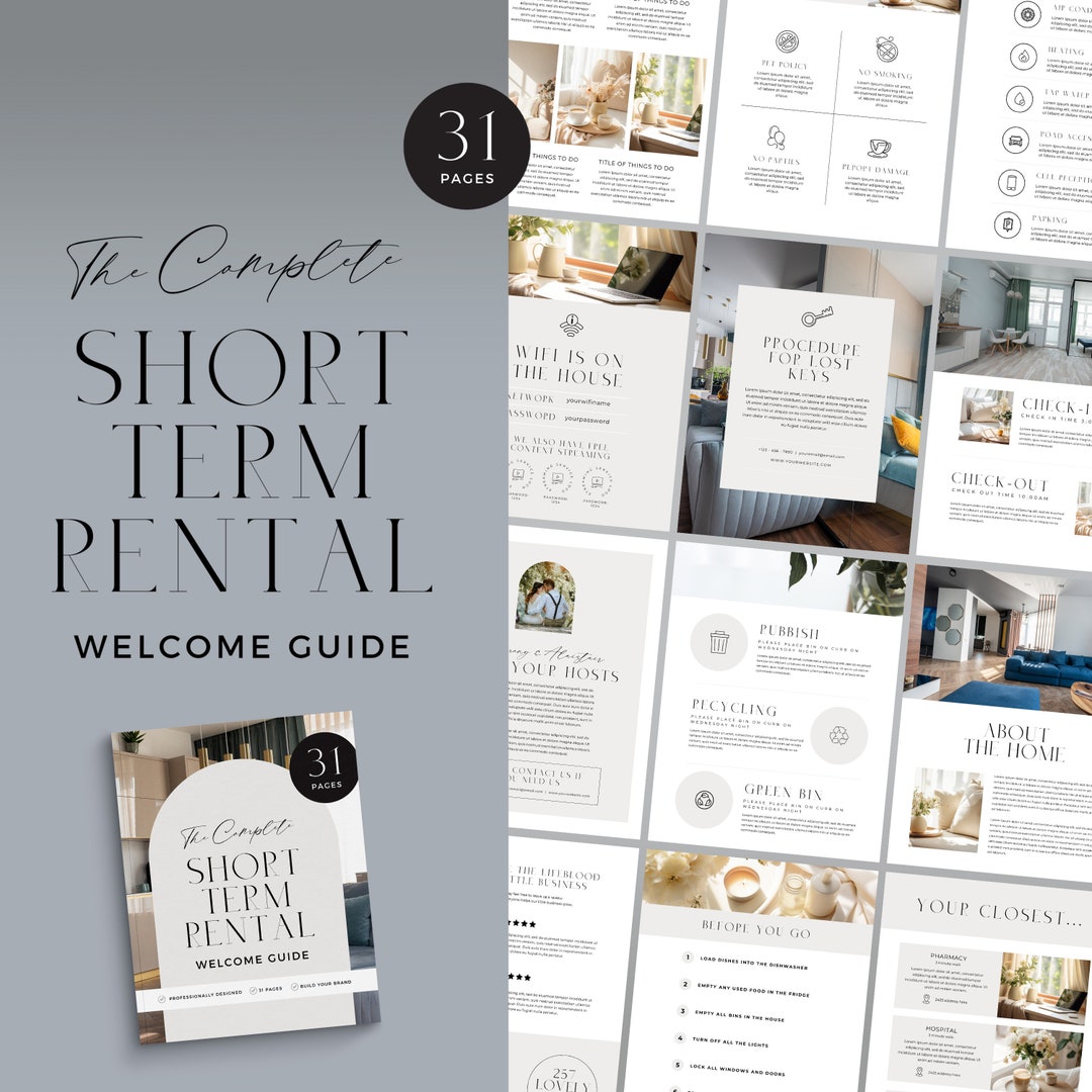 Airbnb Welcome Guidebook for an Apartment 31 Pages, Short Stay ...