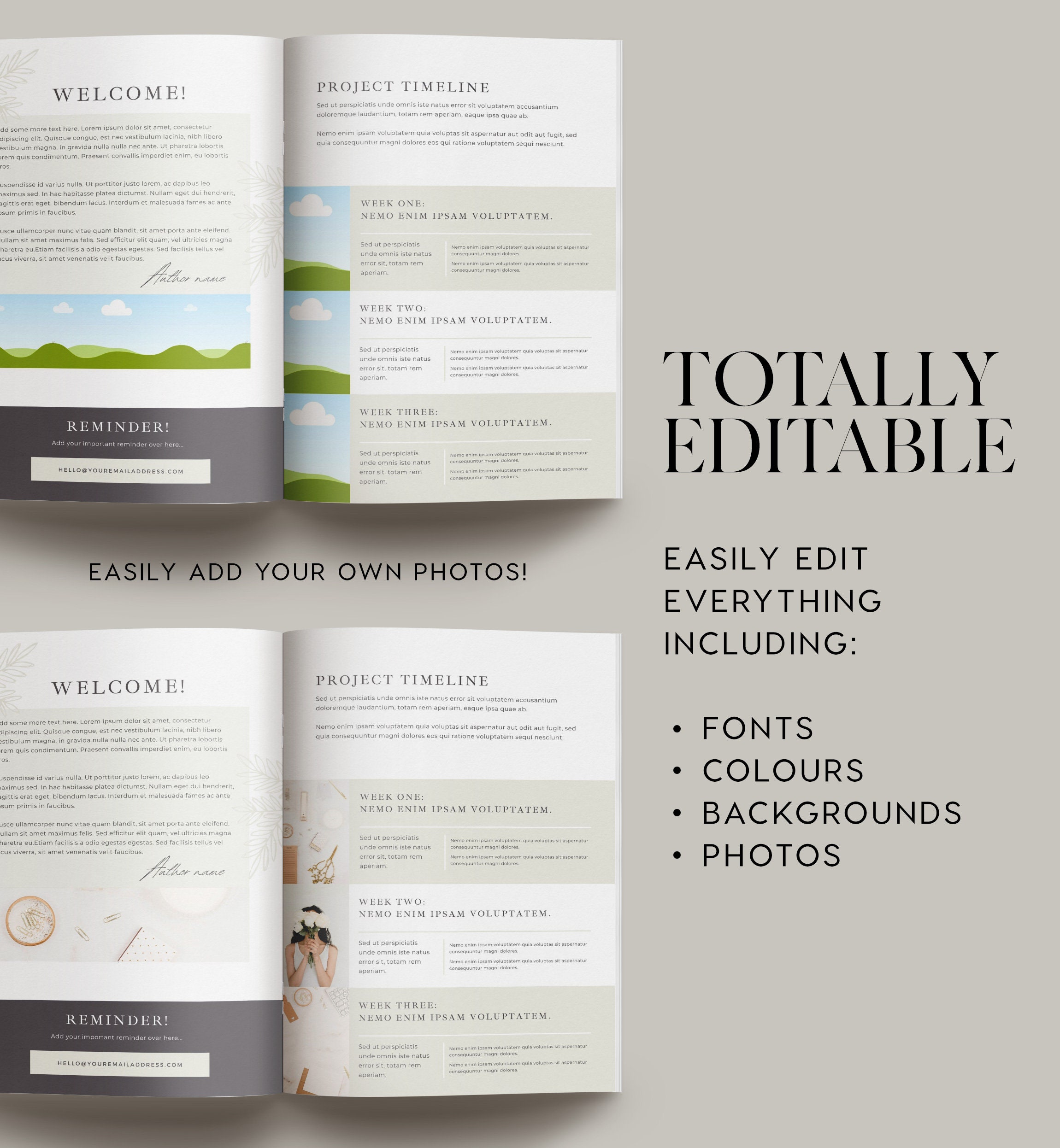 Client Welcome Pack Template INSTANT DOWNLOAD Editable Welcome - Etsy ...