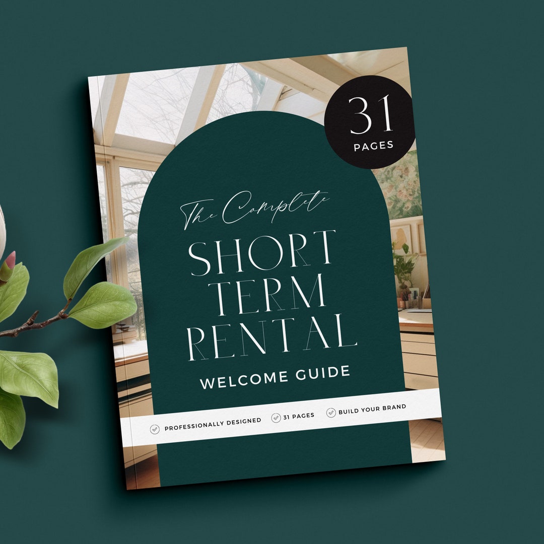 Airbnb Guidebook Template 31 Pages, Short Stay Essentials Rental ...