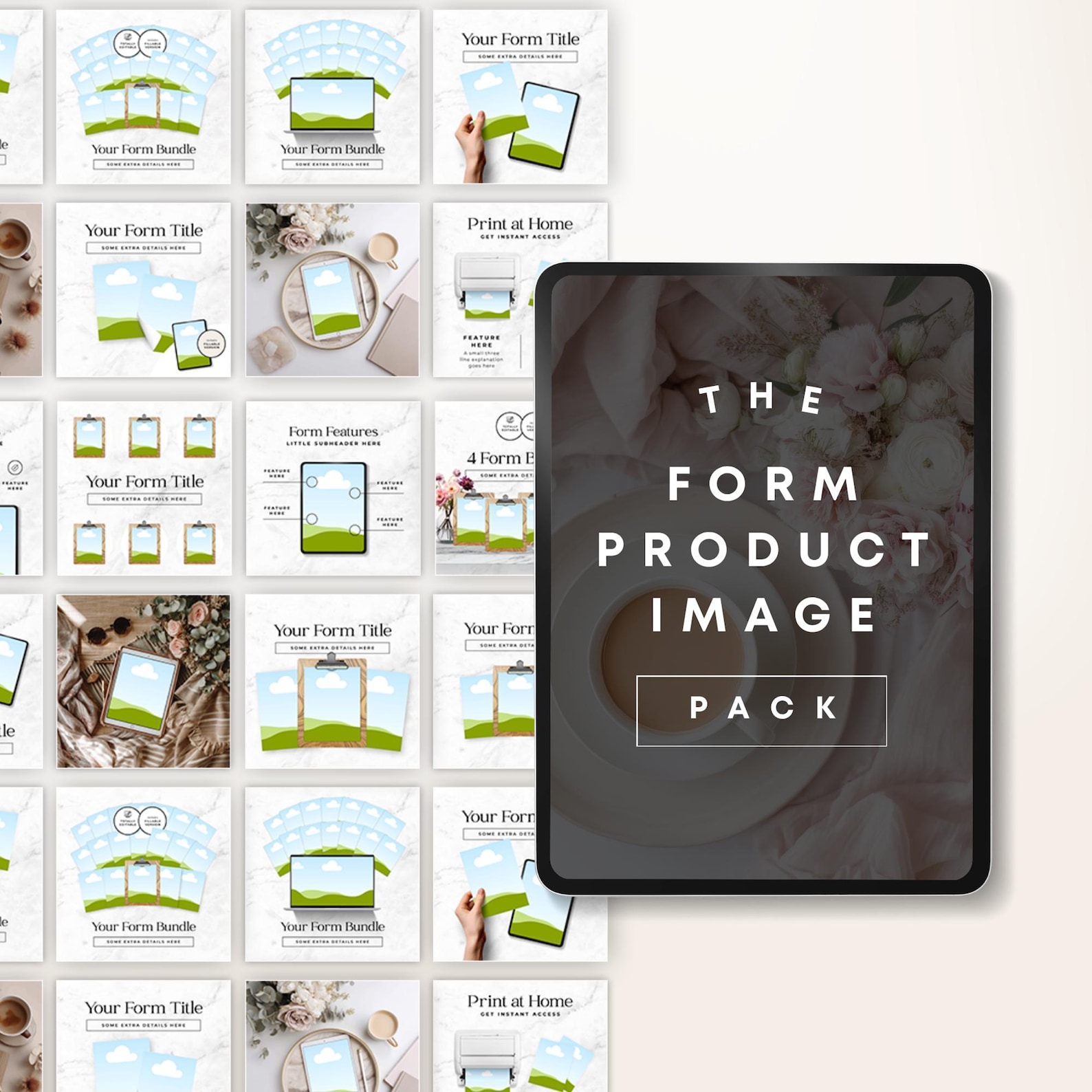 Product Image Pack for Forms | 20 Canva Templates | Editable Mockups ...