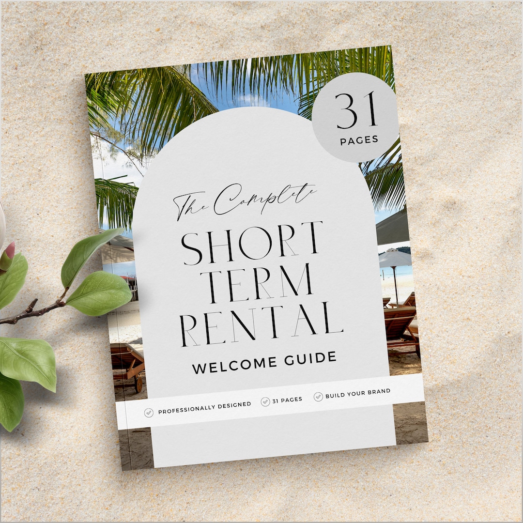 Airbnb Beach House Welcome Book - 31 Pages, Short Stay Essentials ...