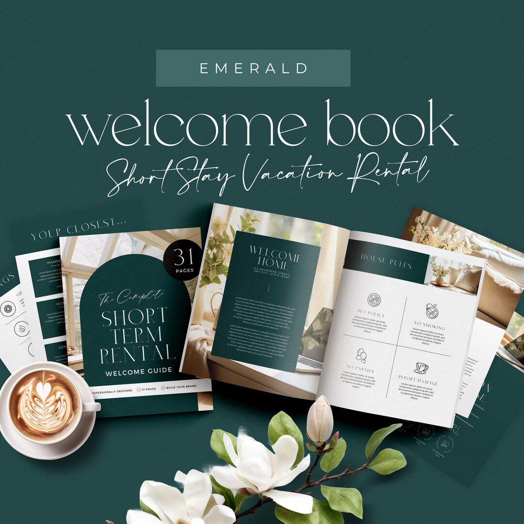 Airbnb Guidebook Template 31 Pages, Short Stay Essentials Rental ...