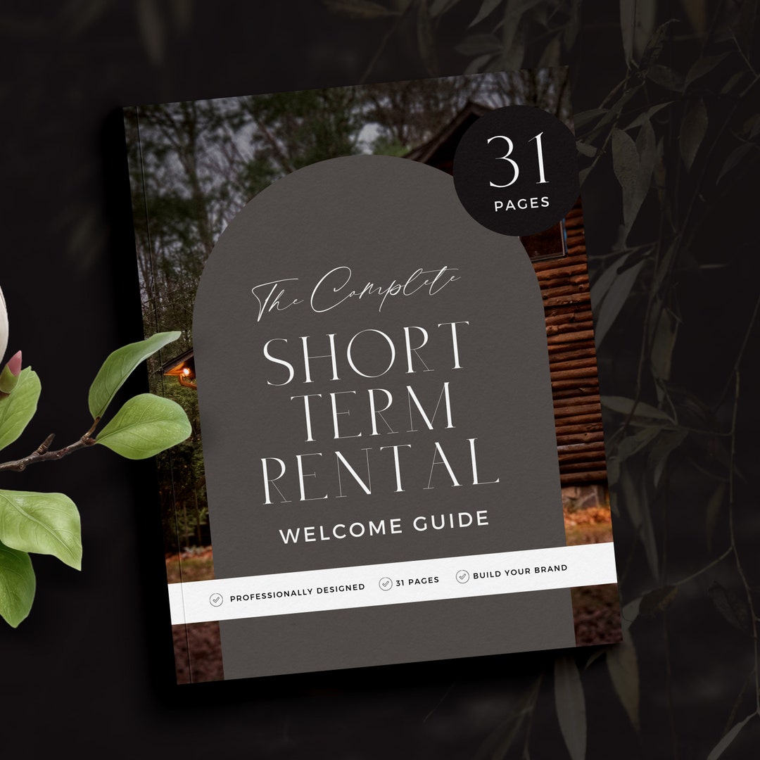 Airbnb Welcome Guidebook for a Cabin 31 Pages, Short Stay Essentials ...