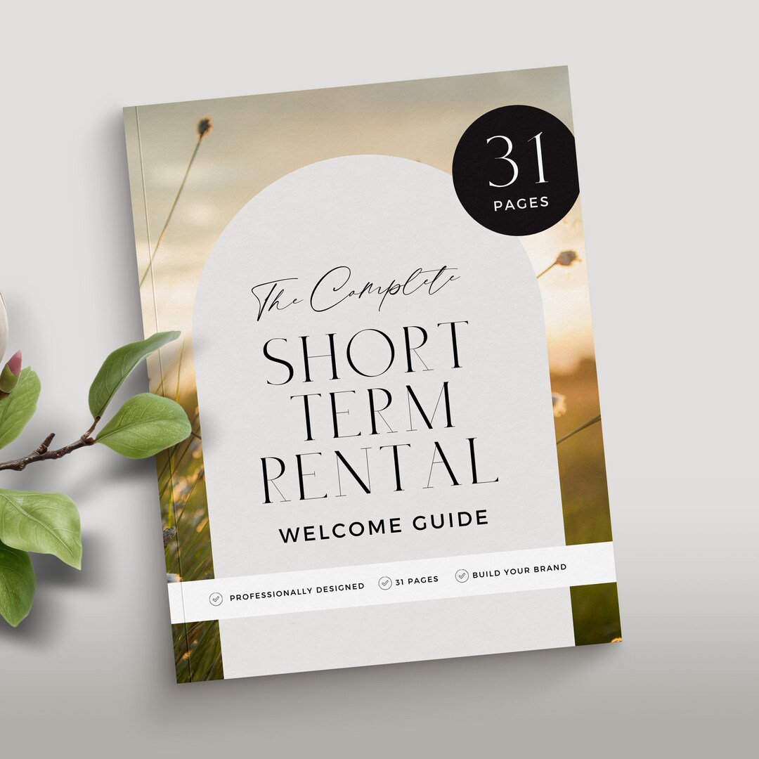 Airbnb Guidebook Template 31 Pages, Short Stay Essentials Rental ...