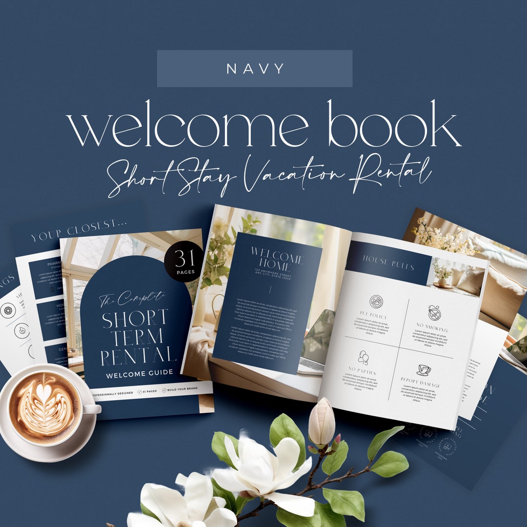 Airbnb Guidebook Template 31 Pages, Short Stay Essentials Rental ...