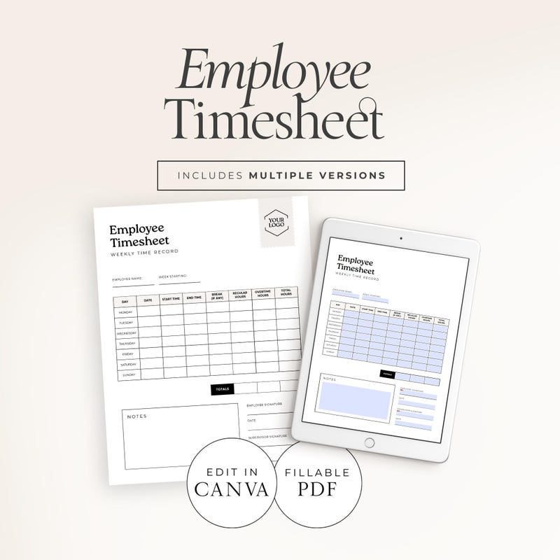 Weekly Timesheet - Etsy Hong Kong