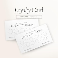 Green Loyalty Business Card, Beauty Loyalty Cards, Points Card ...