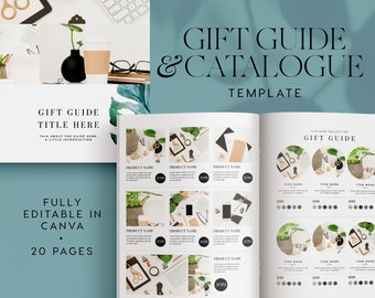 Catalogue / Gift Guide Template INSTANT DOWNLOAD Wholesale - Etsy