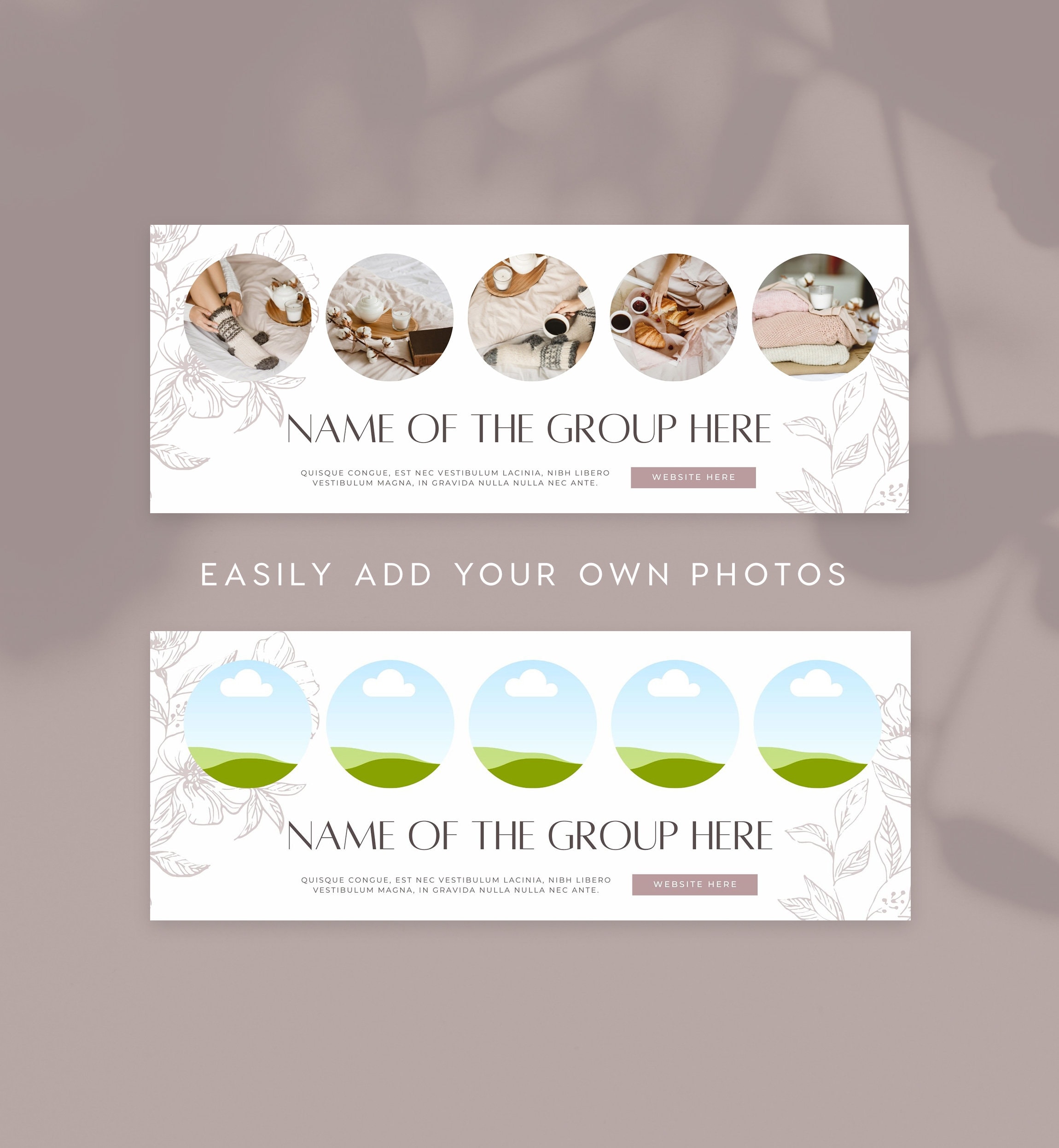 Facebook Group Branding Templates INSTANT DOWNLOAD Canva | Etsy