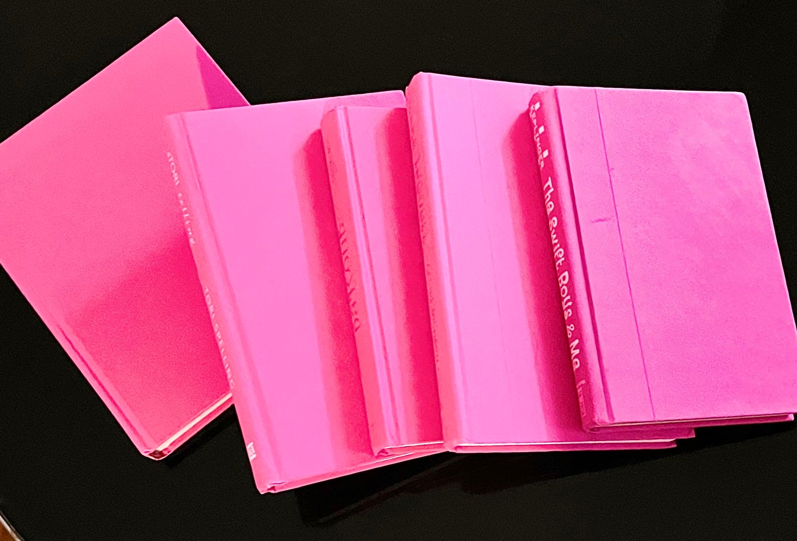 Pink Real Books by Color Set for Staging, Decor, Props, Shades of Pink ...