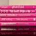 Pink Real Books by Color Set for Staging, Decor, Props, Shades of Pink ...