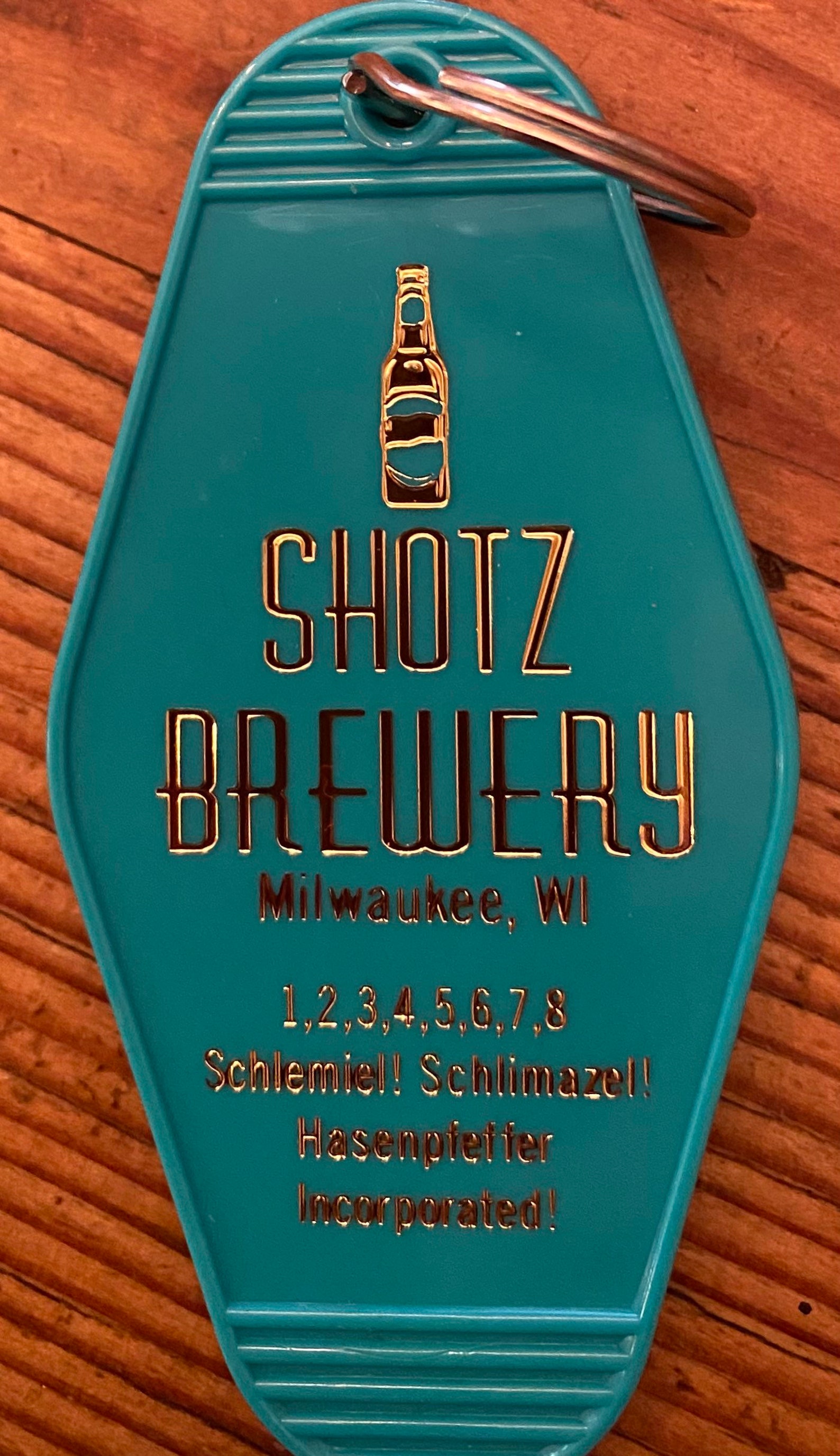 Gold LAVERNE AND SHIRLEY Schotz Brewery Keytag | Etsy