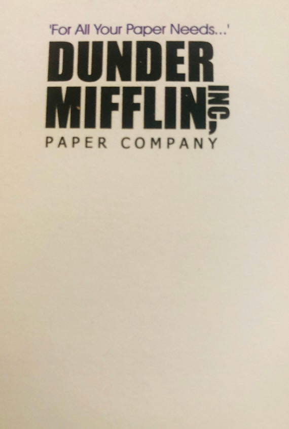 Dunder Mifflin Paper Company Notepad