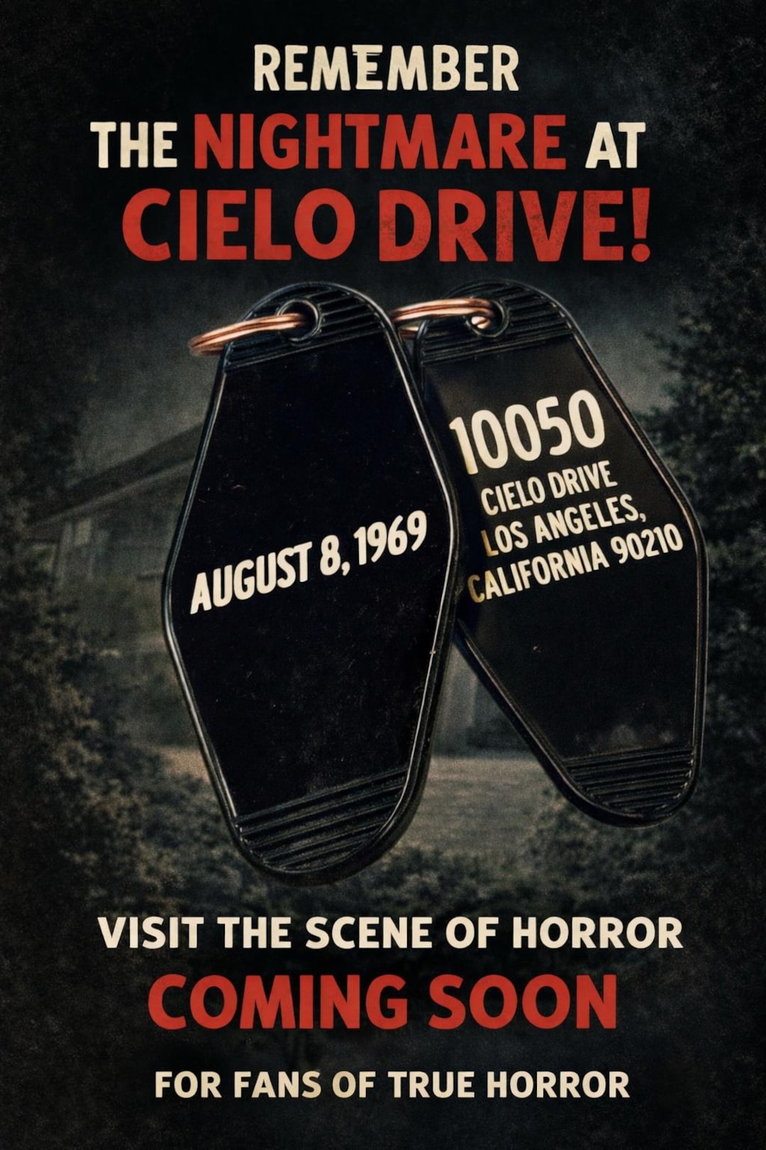 Cielo Drive True Crime Key Tag - Etsy