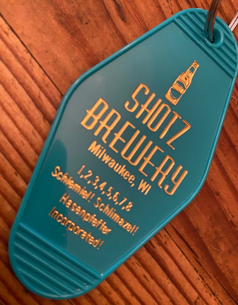 Gold LAVERNE AND SHIRLEY Schotz Brewery Keytag | Etsy