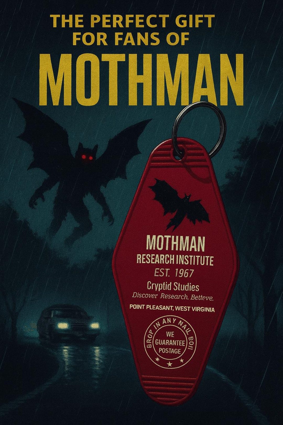 Cryptid Research Institute Keytag - Etsy