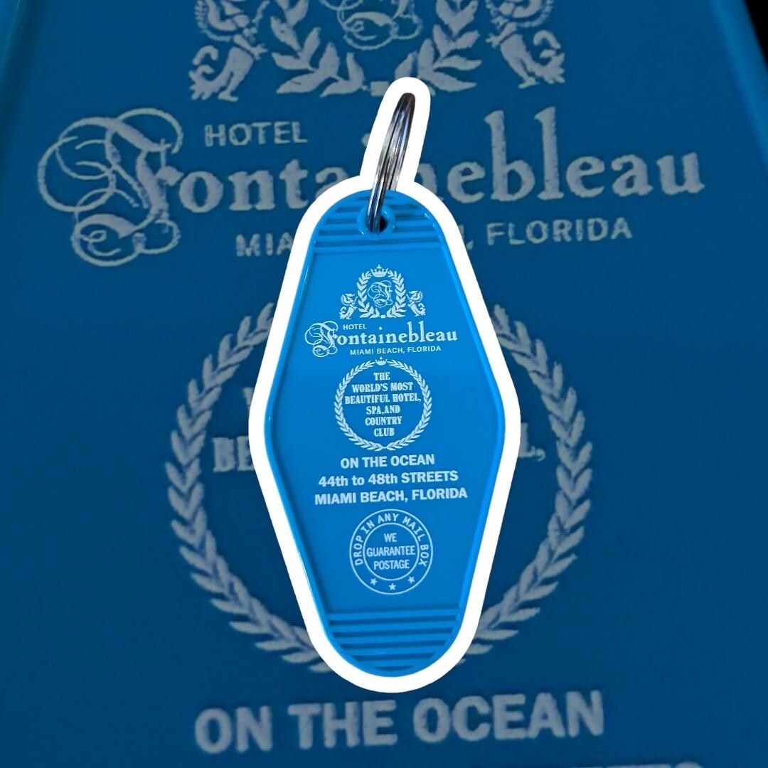 Iconic Miami Beach Hotel Inspired Keytag - Etsy