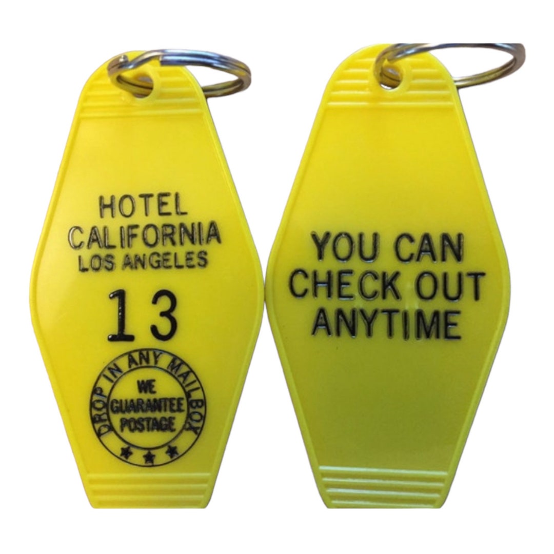 Hotel California Inspired Keytag - Etsy